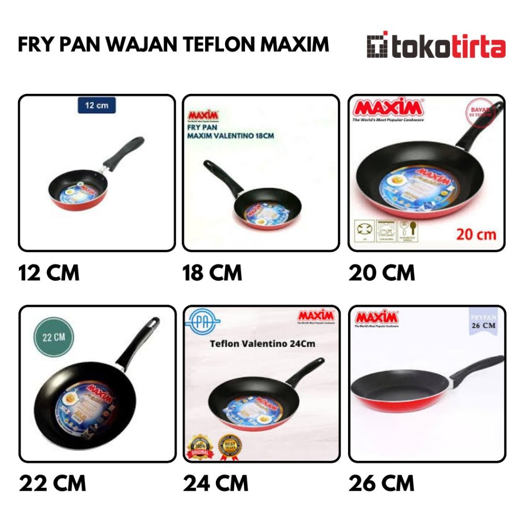 Fry Pan Wajan Teflon Maxim – Ice Mart Jogja